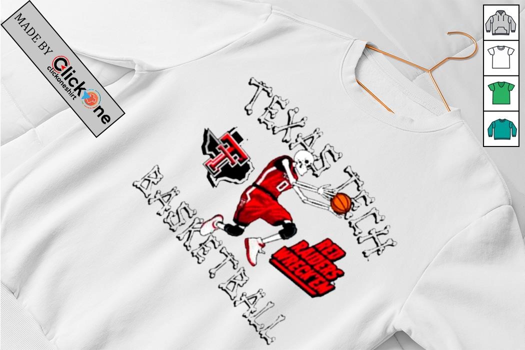 Skeleton Texas Tech basketball bones shirt, hoodie, sweater, longsleeve ...