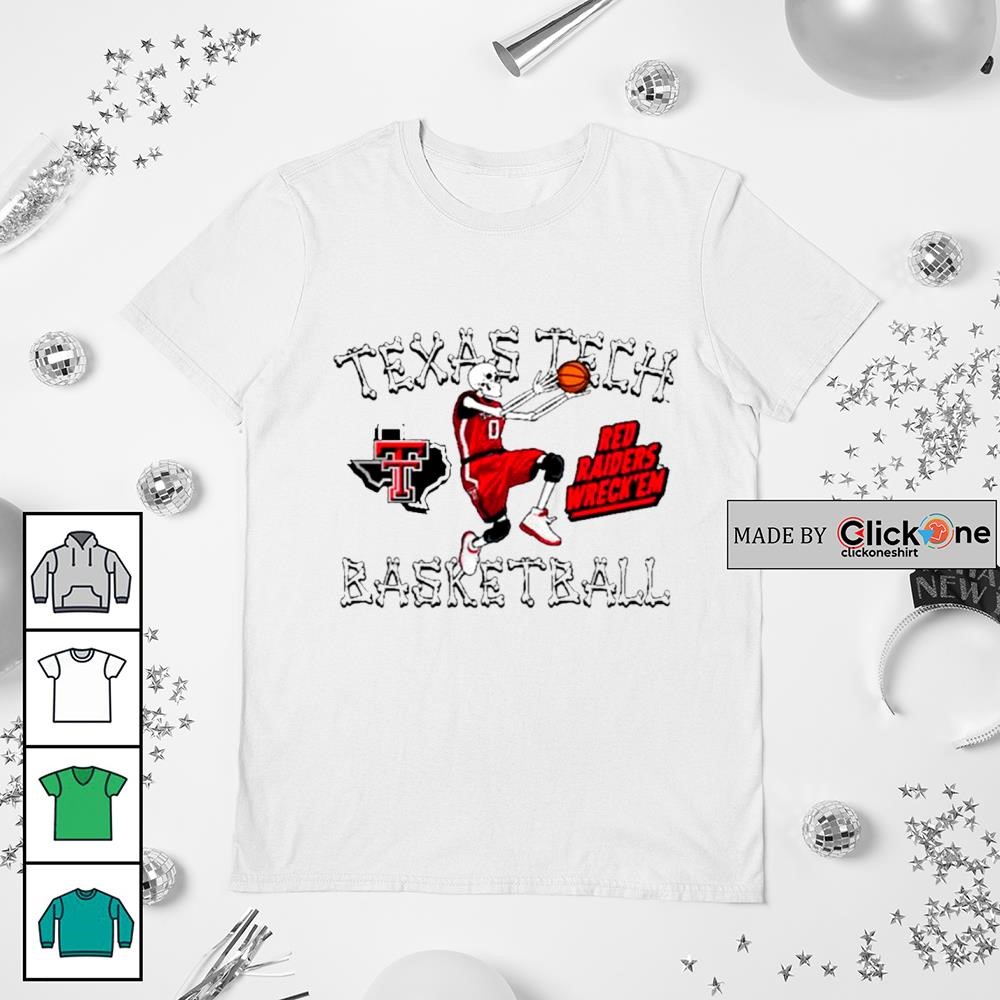 Skeleton Texas Tech basketball bones shirt, hoodie, sweater, longsleeve ...