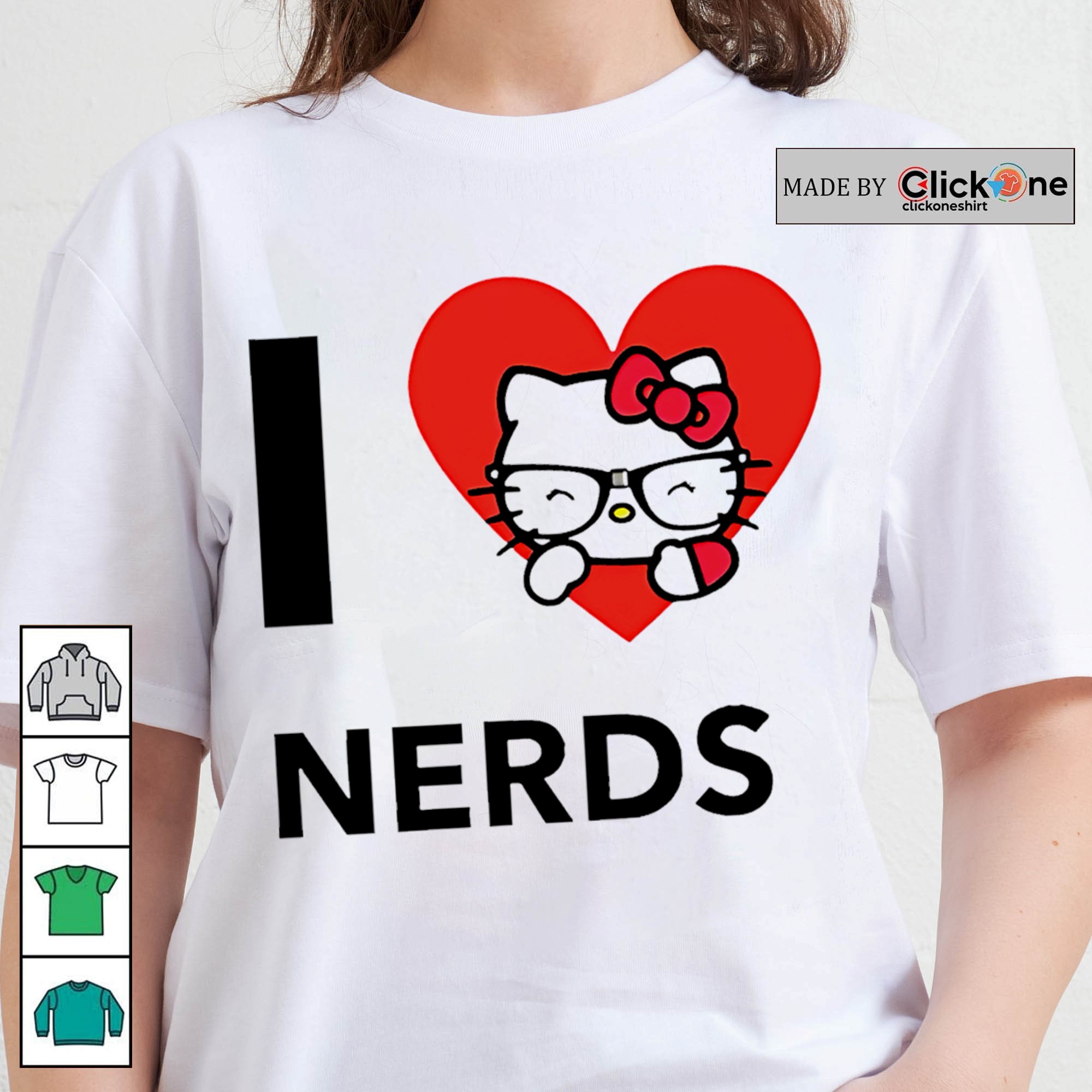 Hello Kitty I Love Nerds Logo Image Via We Heart It