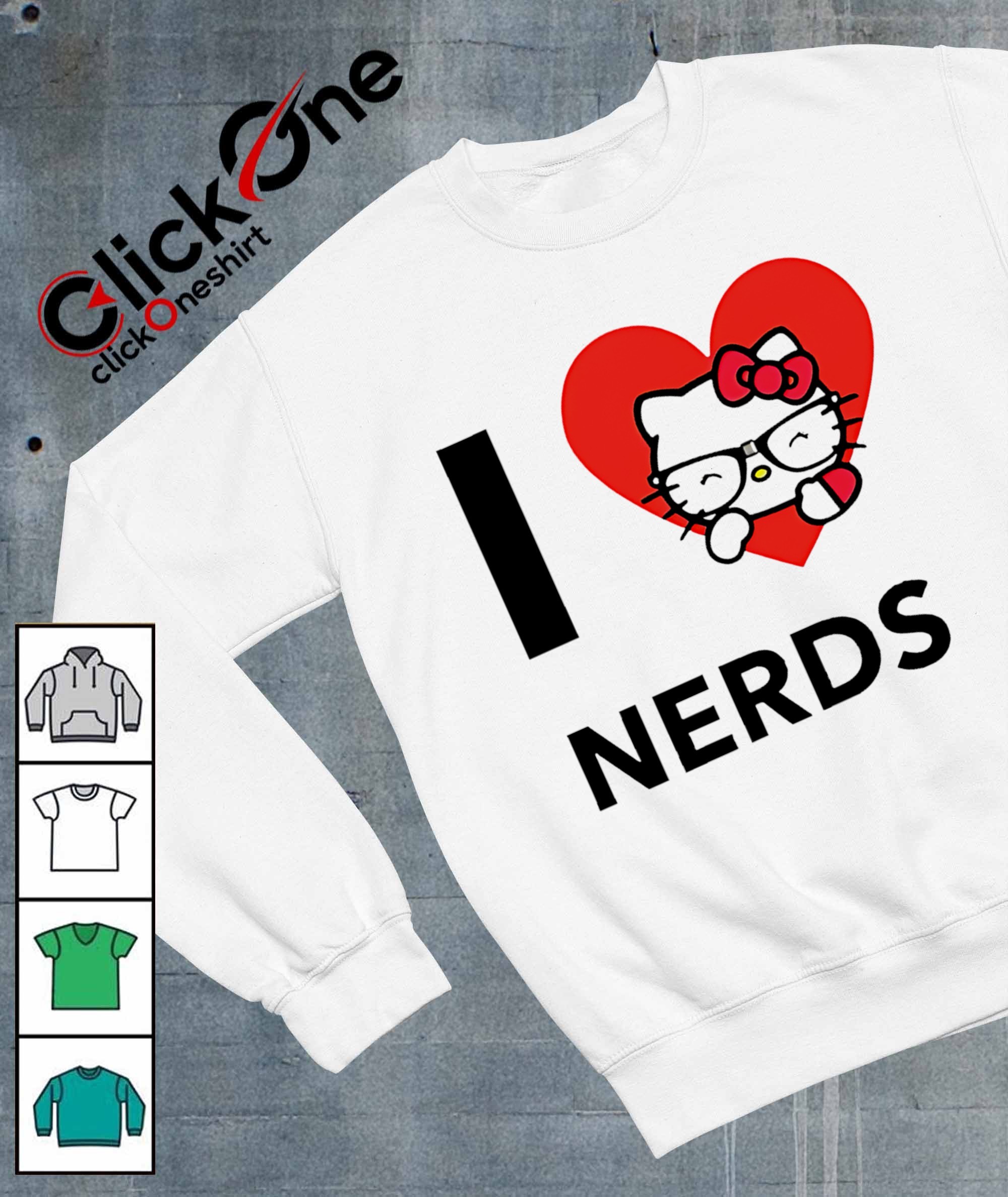 Hello Kitty I Love Nerds Logo Image Via We Heart It
