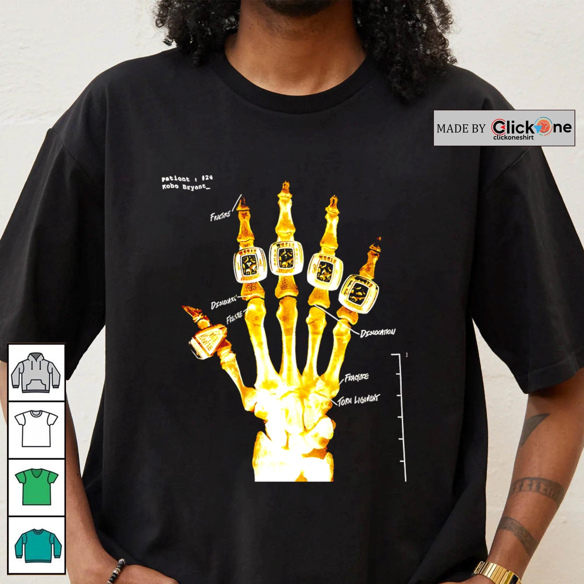 Kobe Bryant 5 Rings Kobe Bryant 5 Rings Hand X Ray Shirt, Hoodie,